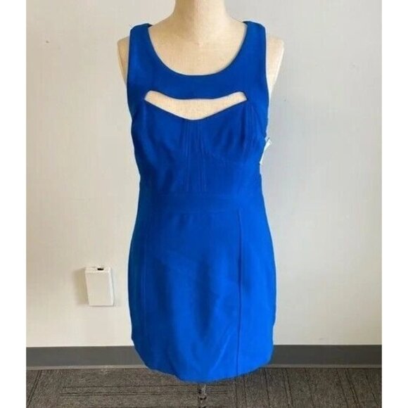 Sparkle & Fade | Dresses | Sparkle Fade Dress Blue Cutout Neck T Back ...